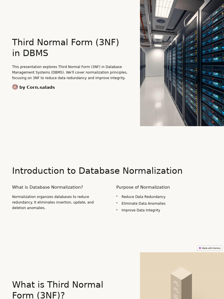 Understanding Third Normal Form (3NF) | PDF