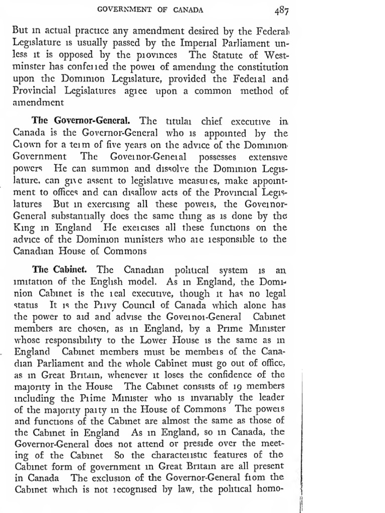 To Politics Part I Text 67 | PDF | Government Of Canada | Dominion