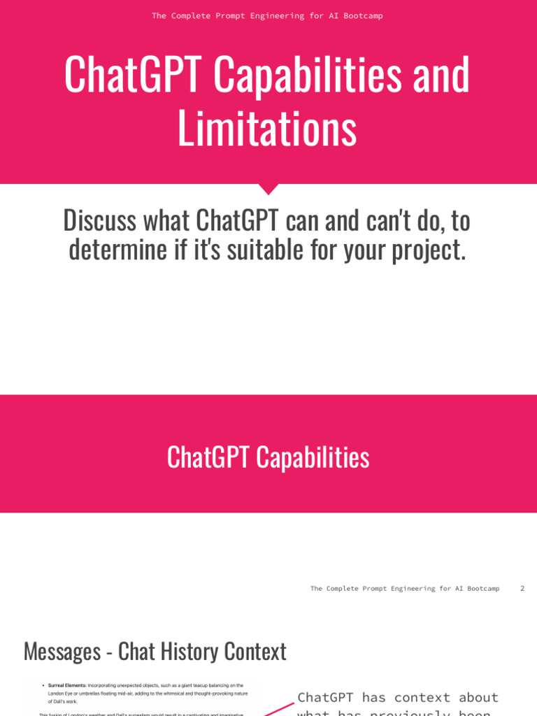 ChatGPT Capabilities and Limitations | PDF