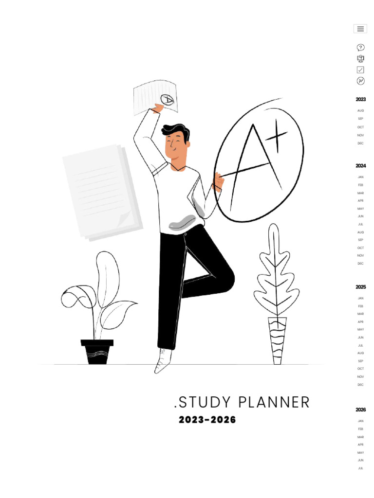 Comprehensive Study Planner 2023-2026 | PDF