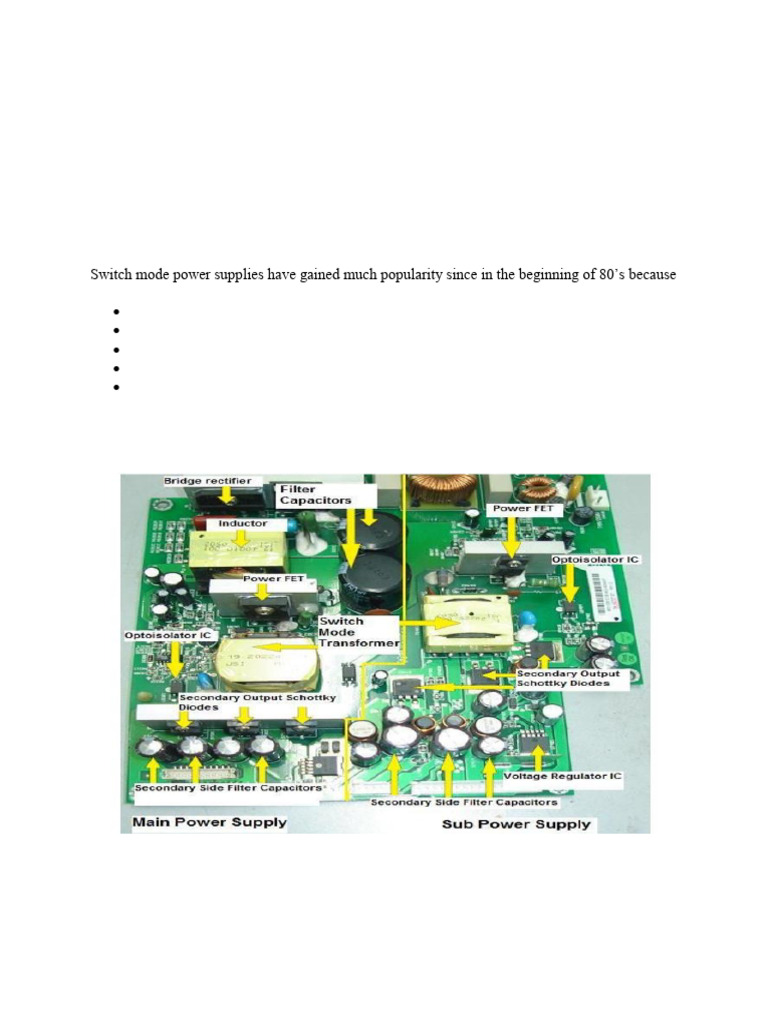 Expt - 3 - Trouble Shooting of SMPS SD Manual | PDF | Electromagnetic ...
