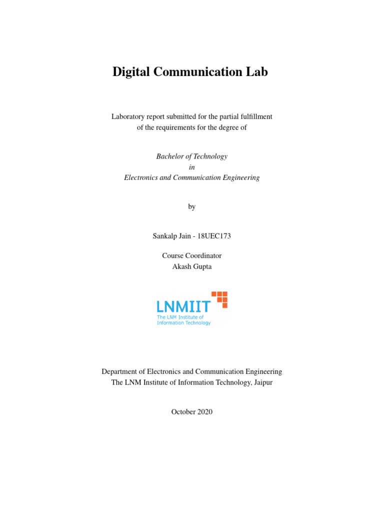 18UEC173 Experiment 7 Sankalp Jain | PDF | Computer Data | Error Detection And Correction