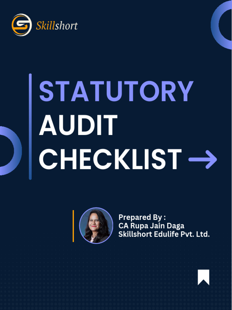 Statutory Audit Checklist | PDF | Payments | Invoice
