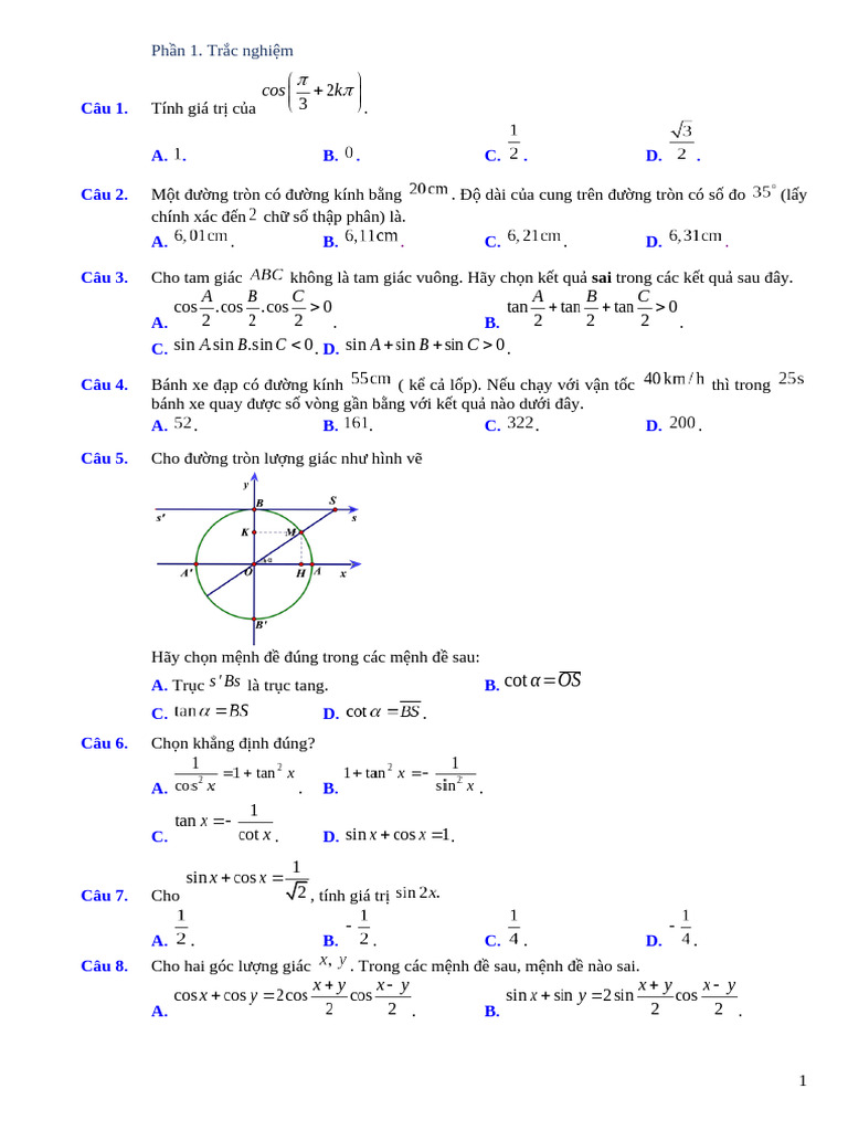 Đề 8-GK1-11 | PDF