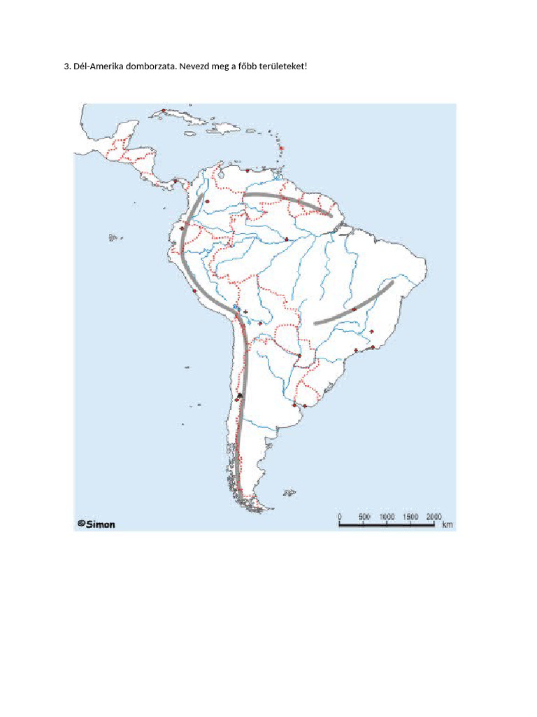 földrajz D-Amrika domborzat vakt. | PDF