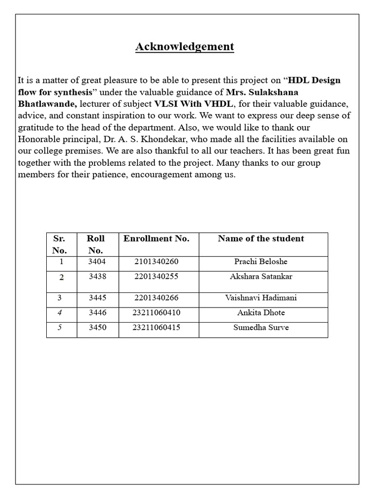 HDL Design Flow for Synthesis Guide | PDF | Hardware Description ...