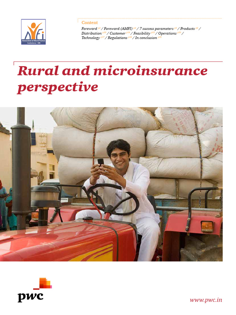 Rural and Microinsurance Perspective | PDF | Insurance | Microfinance