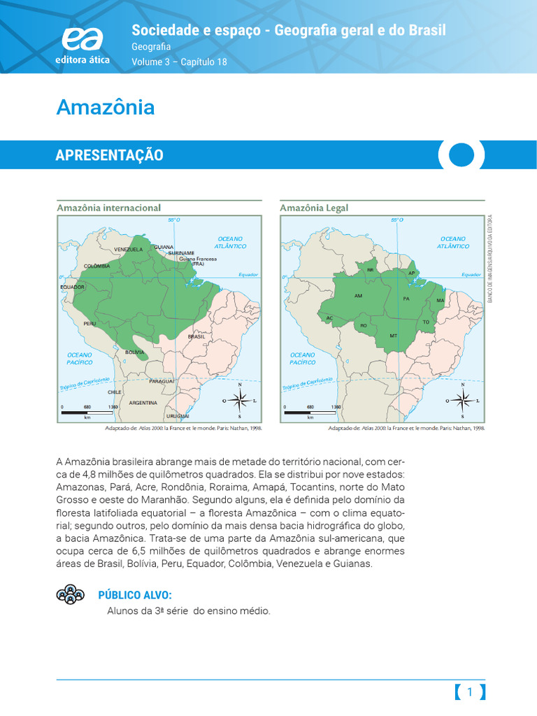 Mapa da Amazônia Internacional | PDF | Brasil