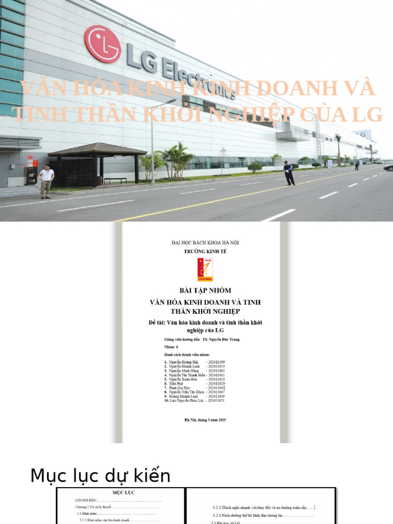 Vắn Hóa Kd Và Tinh Thần Khởi Nghiệp Lg | PDF