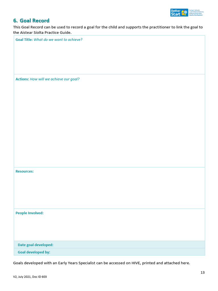 Access and Inclusion Plan Goals | PDF