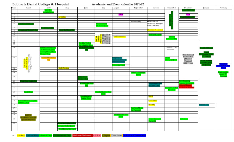 Academic Calander 2021-22 | PDF