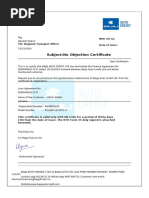 Mahindra Finance NOC for Vehicle Hypothecation | PDF