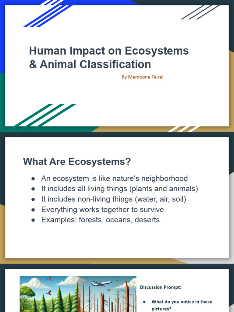 Human Impact On Ecosystems Animal Classification | PDF | Endangered ...