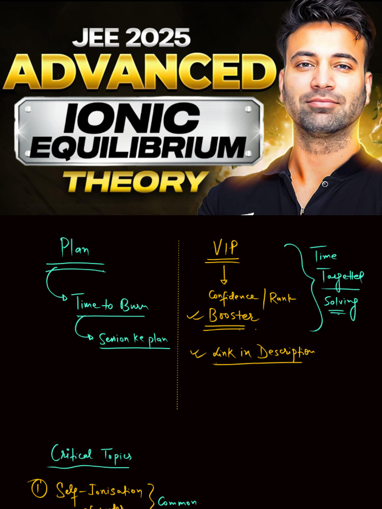 Ionic Equilibrium JEE Advanced | PDF