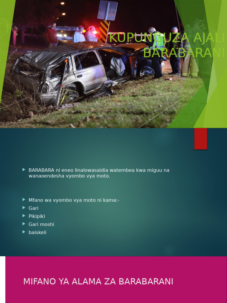 Nancy Kupunguza Ajali Barabarani | PDF