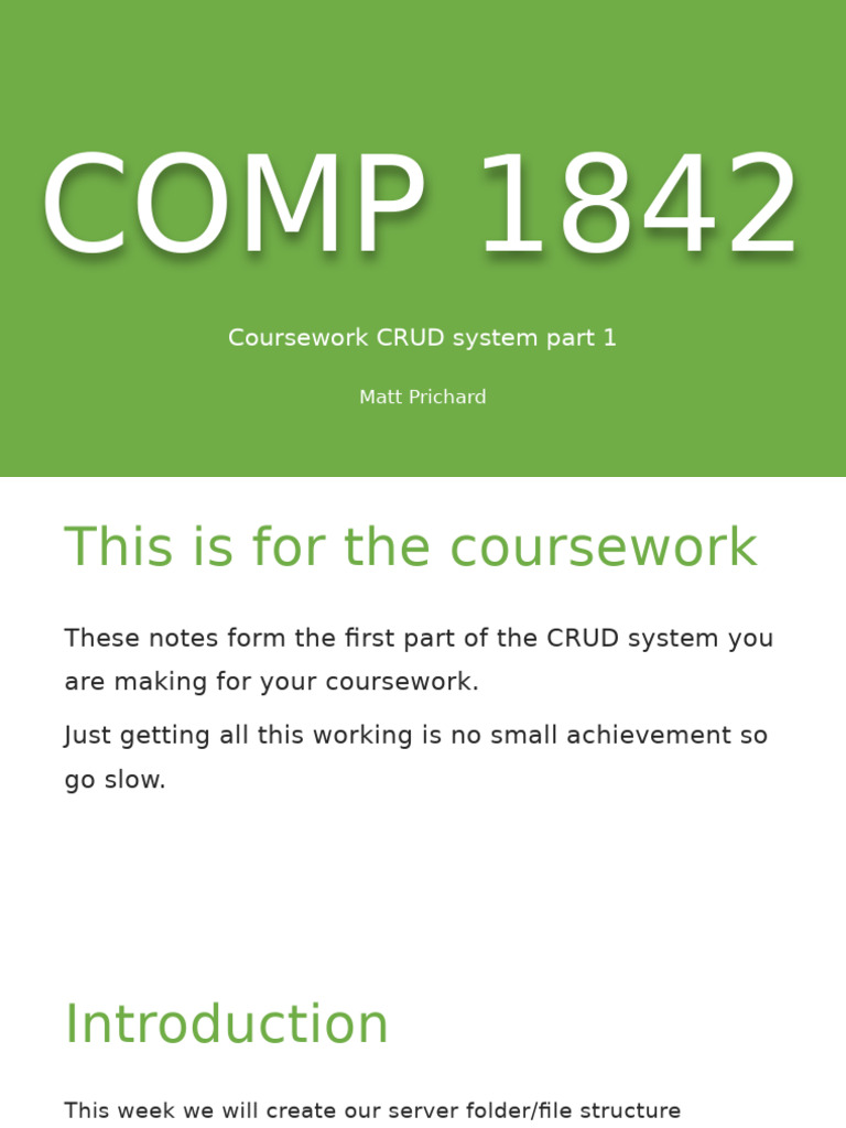CRUD System Setup Guide | PDF | Directory (Computing) | Software ...