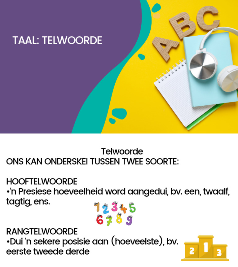 Taal Telwoorde | PDF