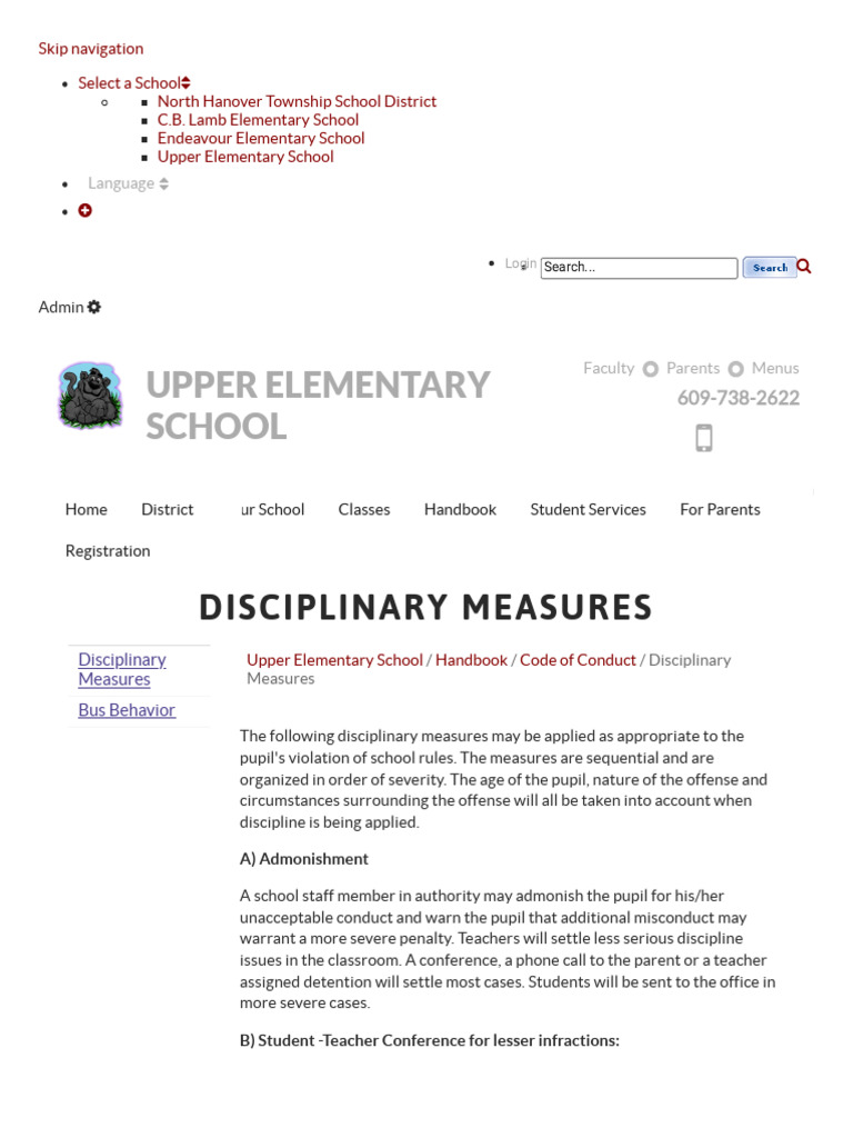 Disciplinary Measures - Upper Elementary School | PDF | Justice | Crime ...