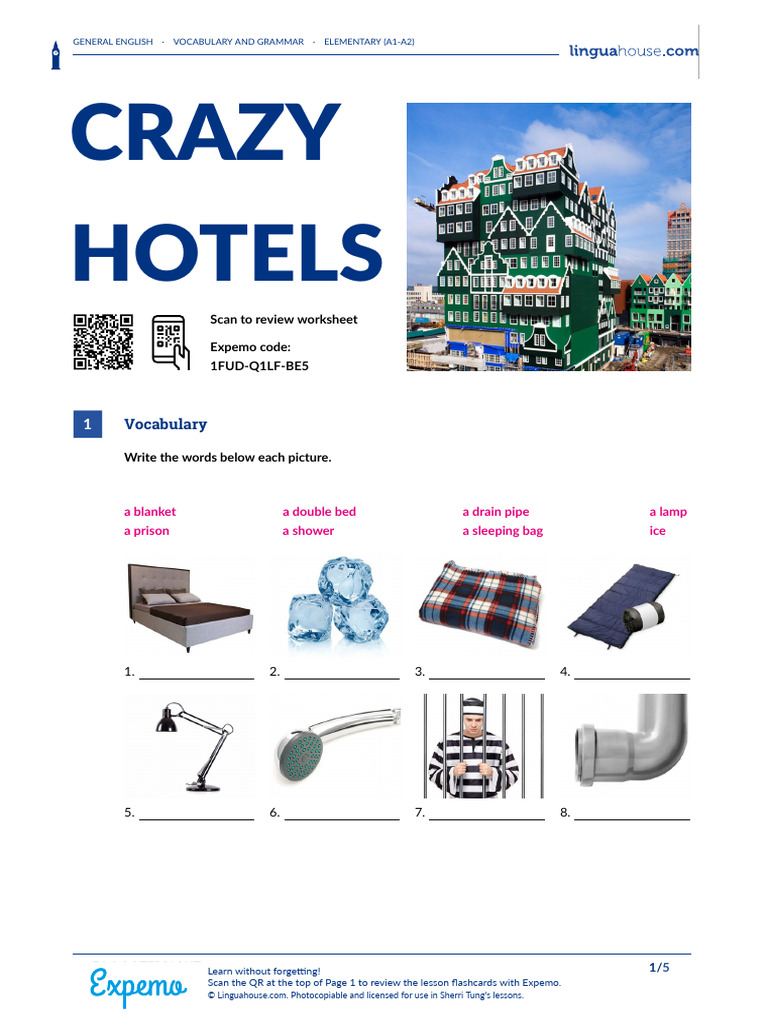 crazy-hotels-british-english-teacher-A1-A2 | PDF | Linguistics