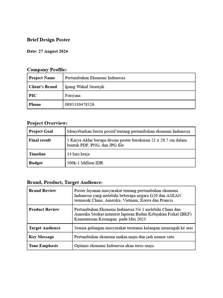 Brief Design Poster | PDF