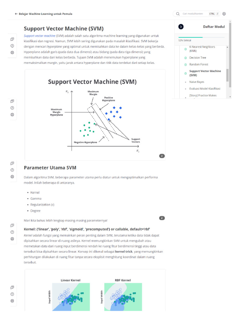 Dicoding Teori SVM | PDF