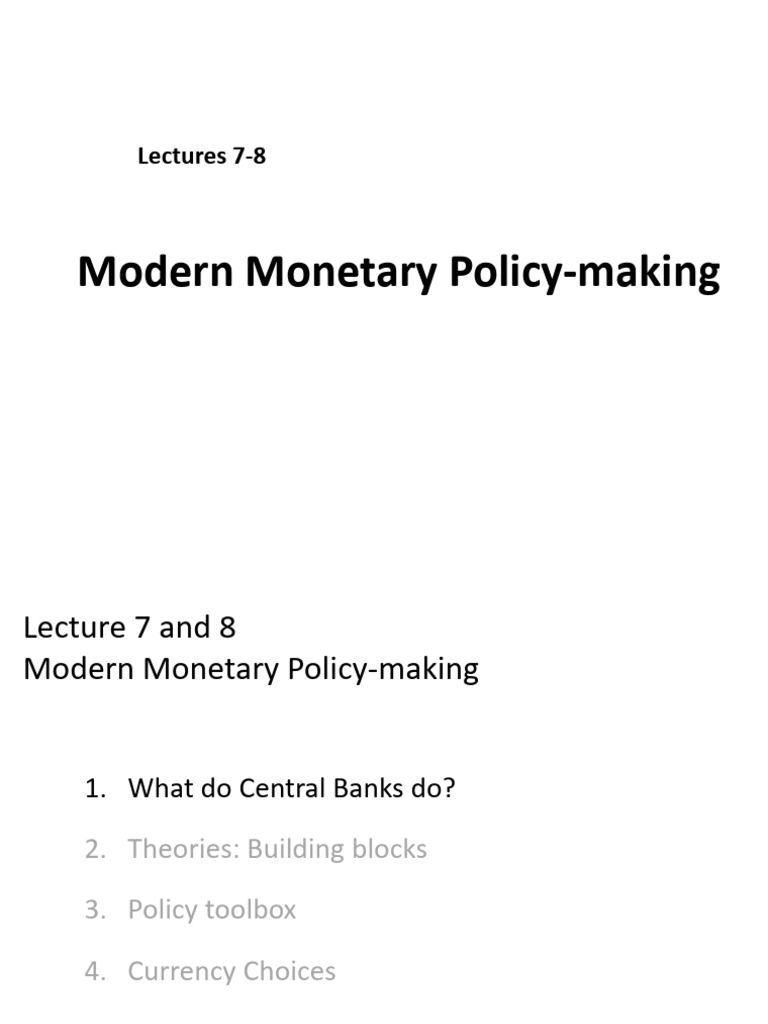 Modern Monetary Policy Insights | PDF | Inflation | Monetary Policy