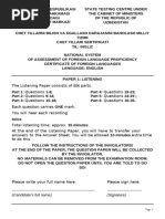 Multilevel Speaking Mock Tests PDF | PDF | Communication | Human ...