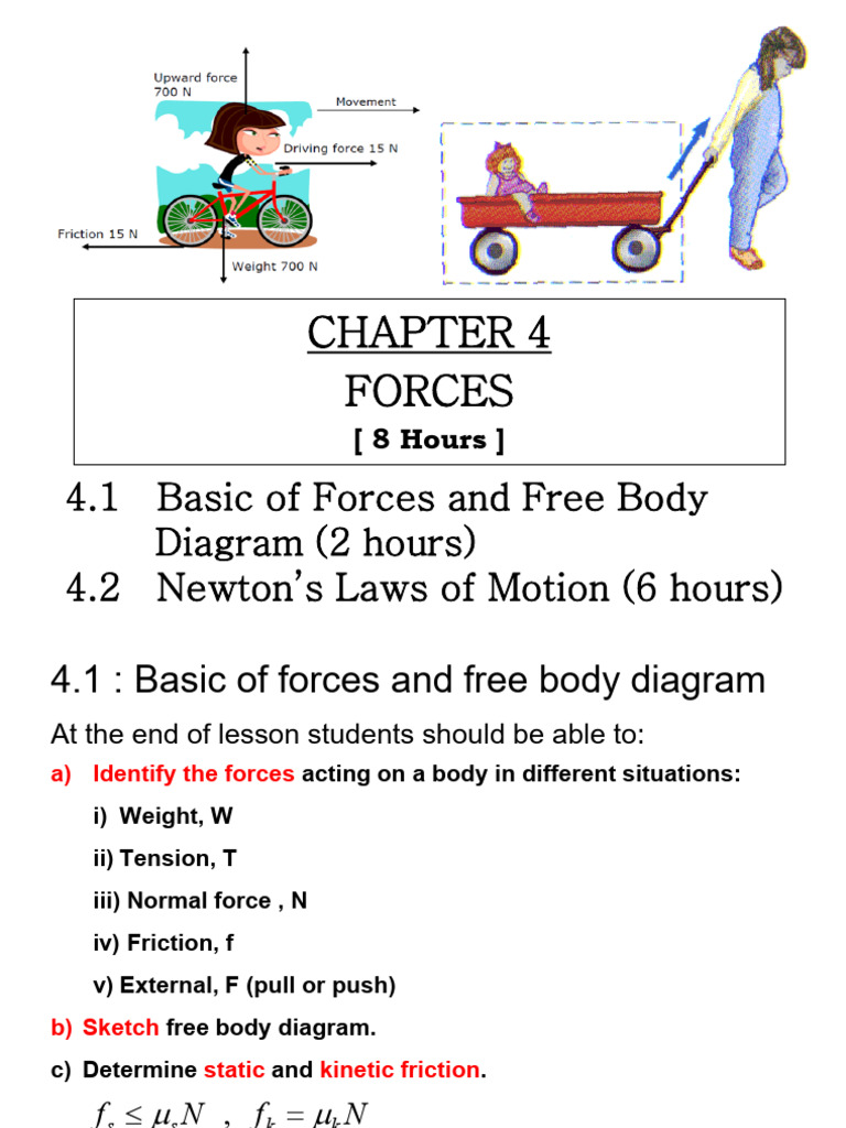 4.1 DP014 - CHAPTER 4 Forces (Slide Mode) PDF | PDF | Force | Friction