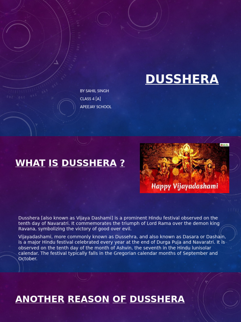 Dusshera - A Religious Festival | PDF