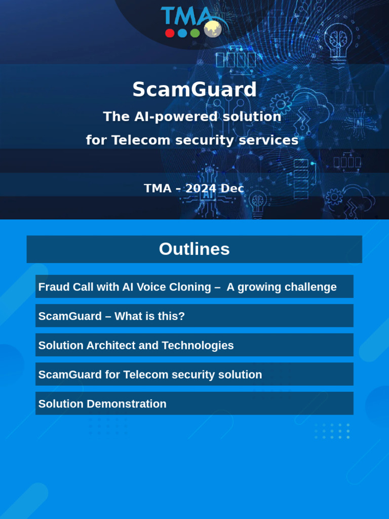 ScamGuard Presentation&Demo TMA AI Contest | PDF | Cloud Computing ...