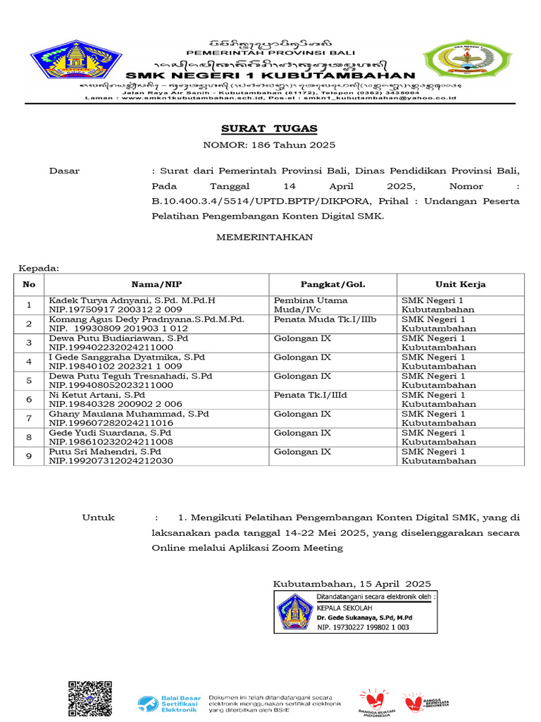 SPT Pengembangan Digital SMK | PDF