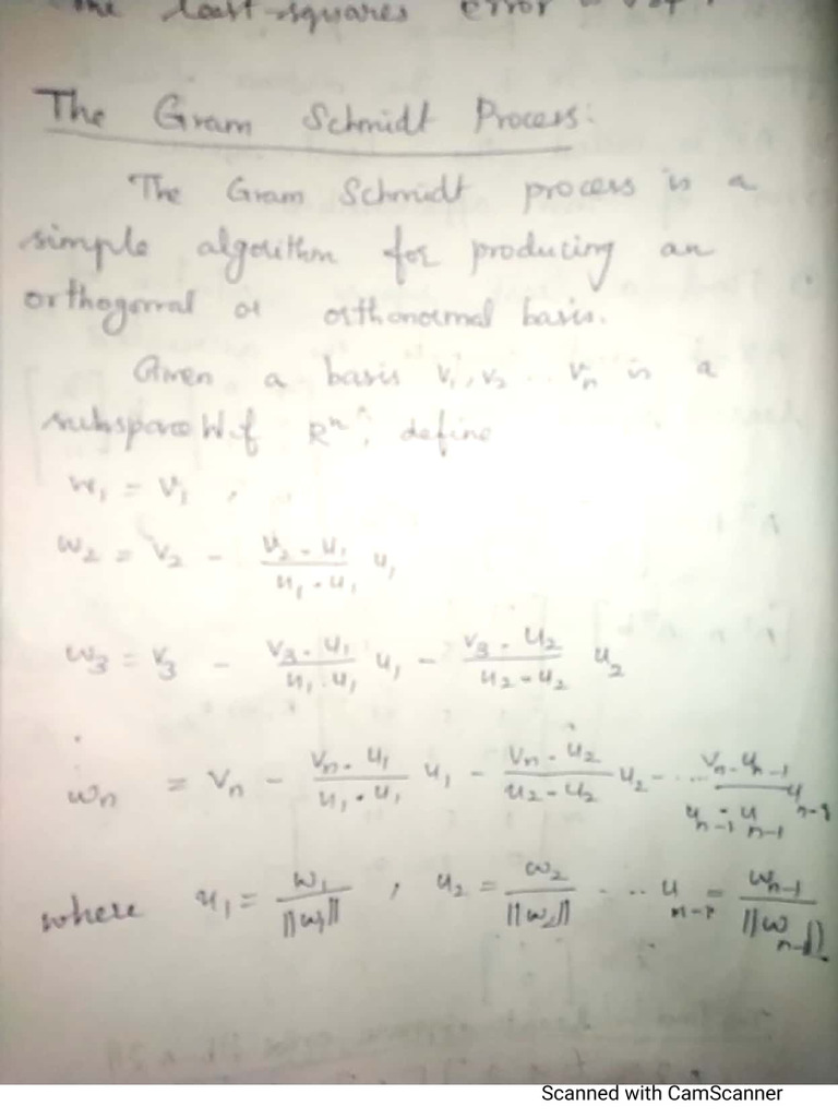 3.Gram schmidt process | PDF
