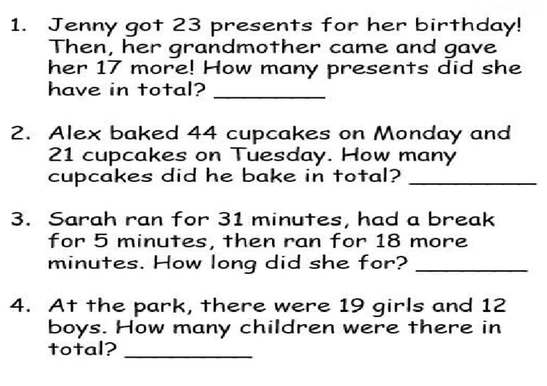 Word Problem | PDF