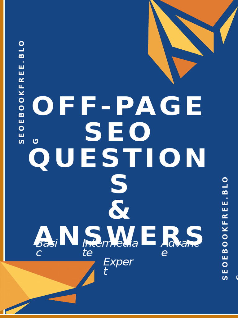 Off-Page SEO Questions Document | PDF | Search Engine Optimization ...