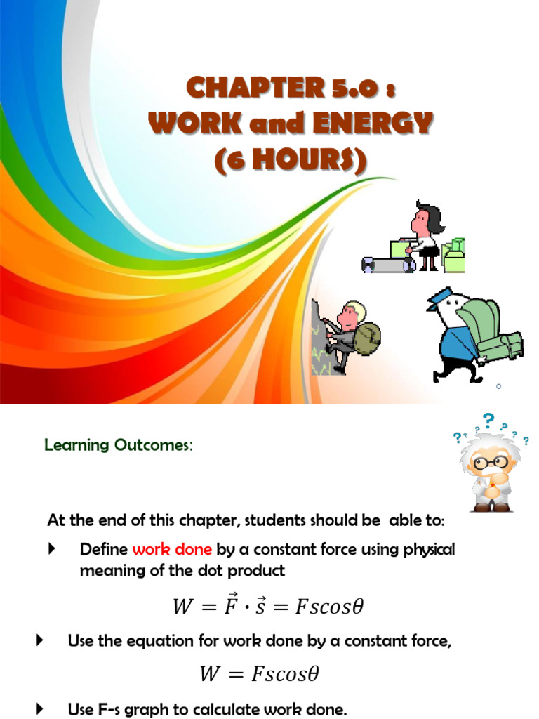 Work and Energy Principles Explained | PDF | Force | Metrology