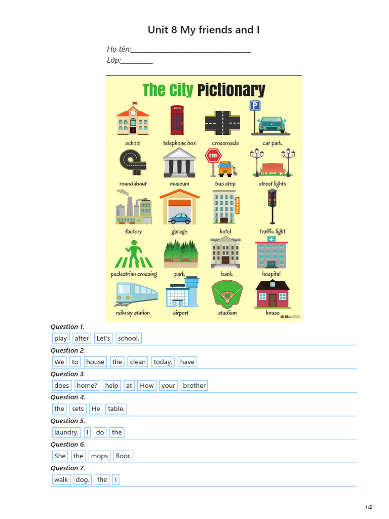 Unit 8 My Friends and I | PDF