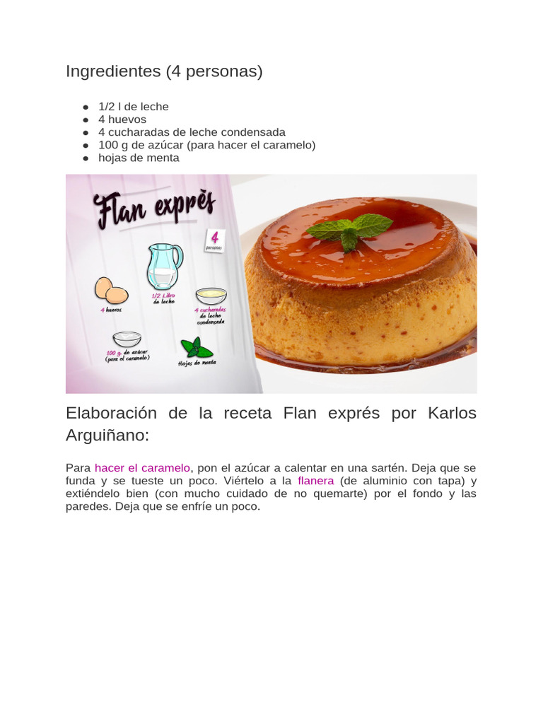 Flan Expres | PDF