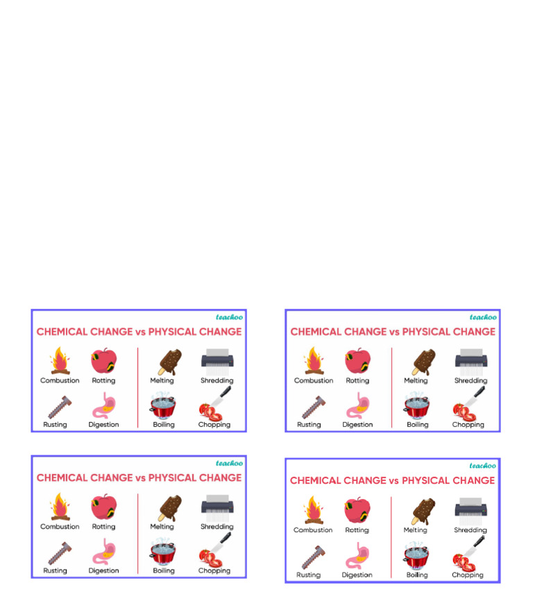 Chemical and Physical Change Print Out | PDF