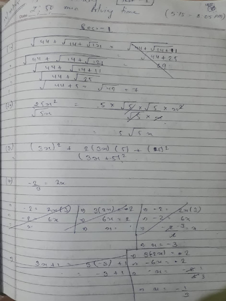 2024 Maths Mock Checked | PDF
