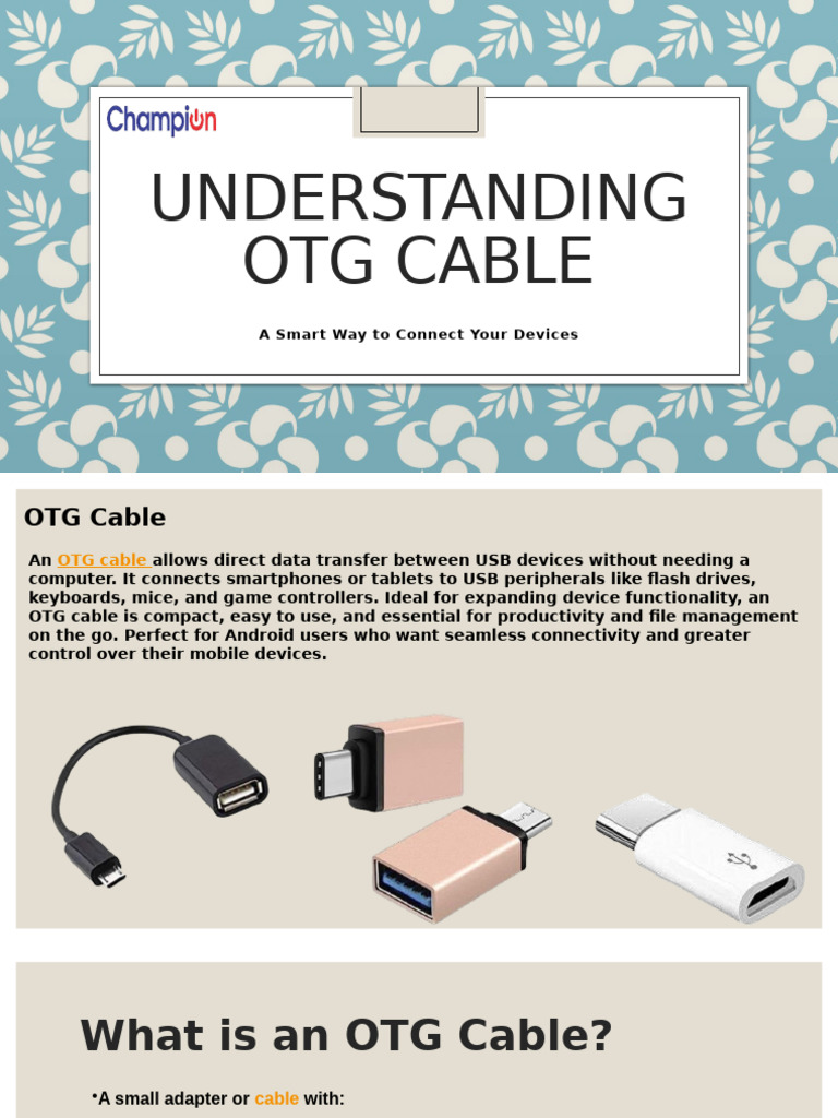 Essential Guide to OTG Cables | PDF