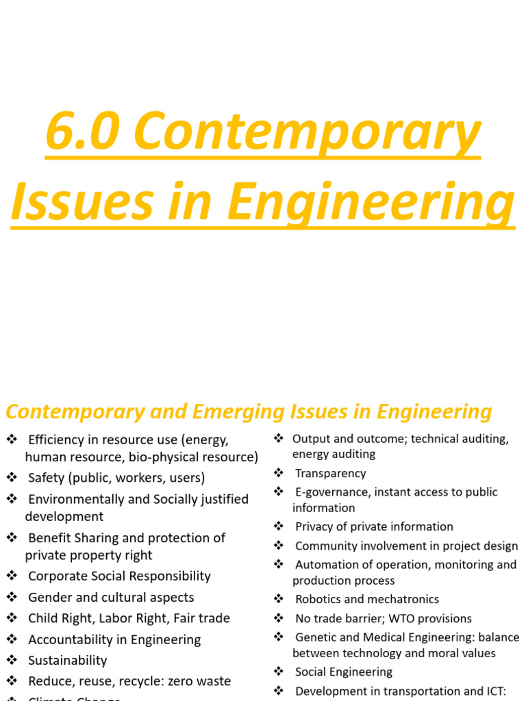 Contemporary Engineering Challenges | PDF | Globalization | Public ...