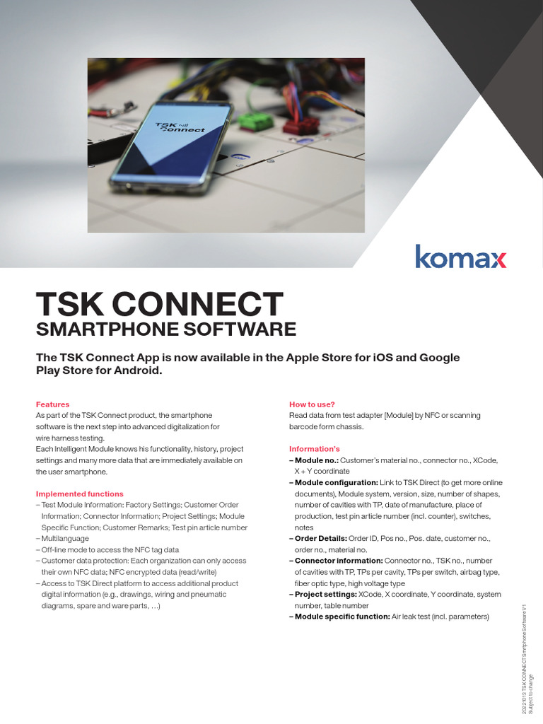 TSK CONNECT Smartphone Software-EN | PDF | Smartphone | Point Of Sale