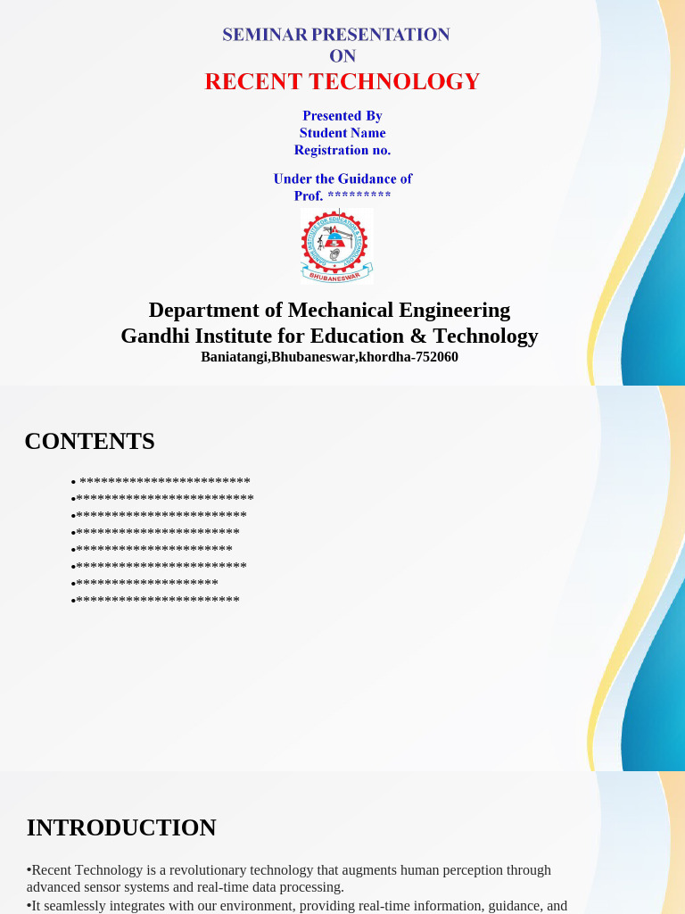 Seminar PPT Format | PDF