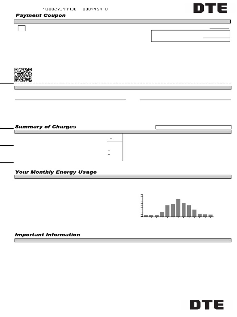 DTE Energy Bill Summary for September 2024 | PDF