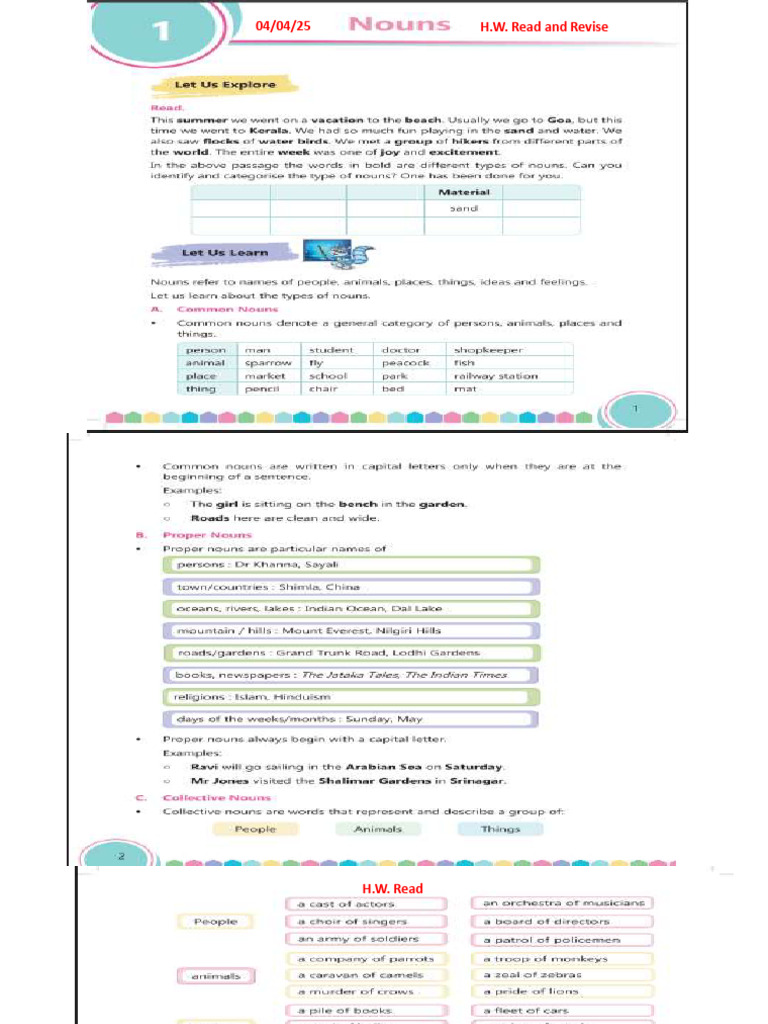 Grade V - Nouns | PDF