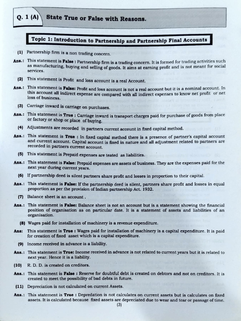 ABT - Model Questions | PDF | Expense | Transaction Account