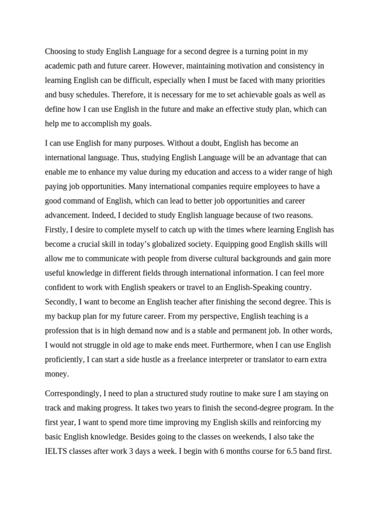 Study Plan and How To Use English | PDF | English Language | Behavior Modification