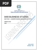 Cie Igcse Businessstudies 0450 v1 Znotes | PDF | Franchising | Employment