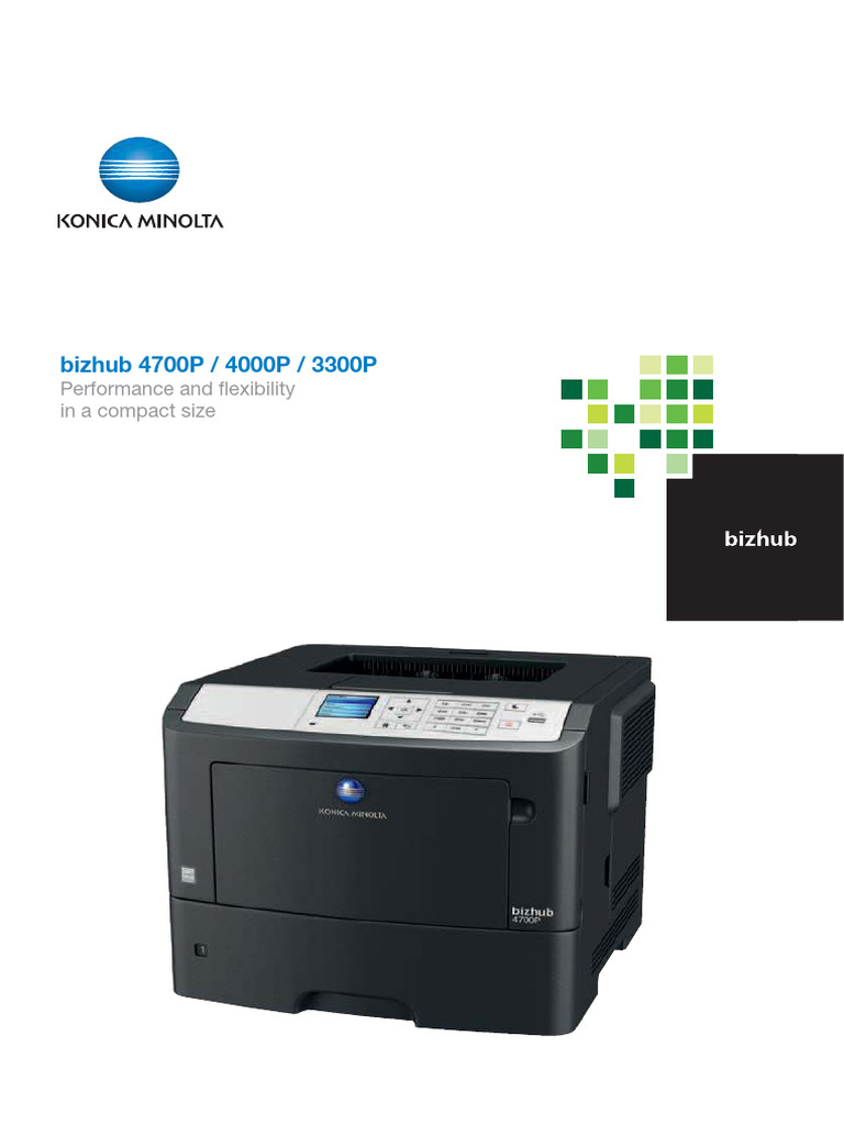 Konica Minolta Bizhub 4700p-Brochure | PDF | Printer (Computing) | Software
