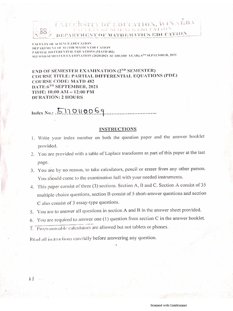 PDE & Vector Analysis Pasco, 21 | PDF